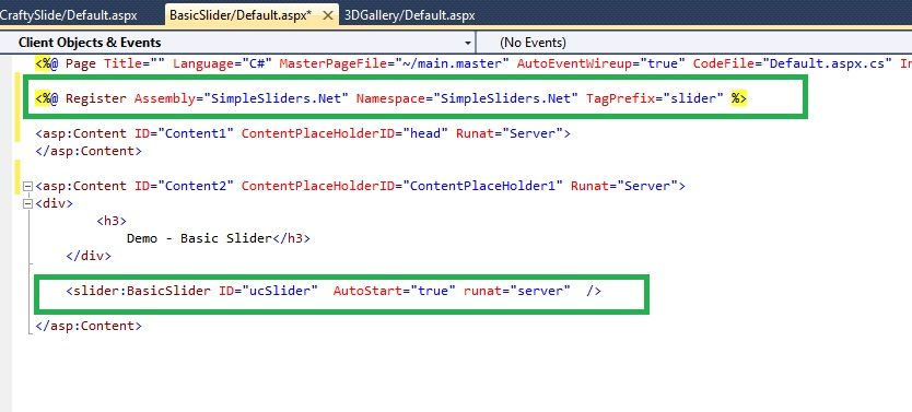 Asp Net Custom Control For Jquery Sliders By Softworks Codester