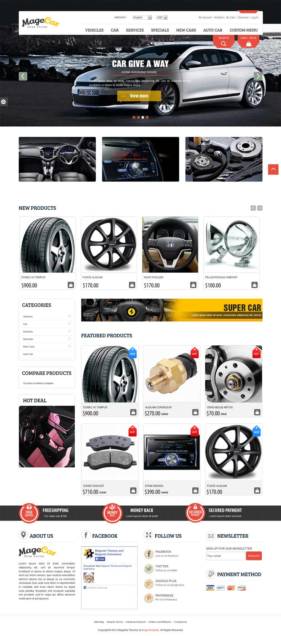 MageCar - Magento Responsive Theme by MarkLoren | Codester