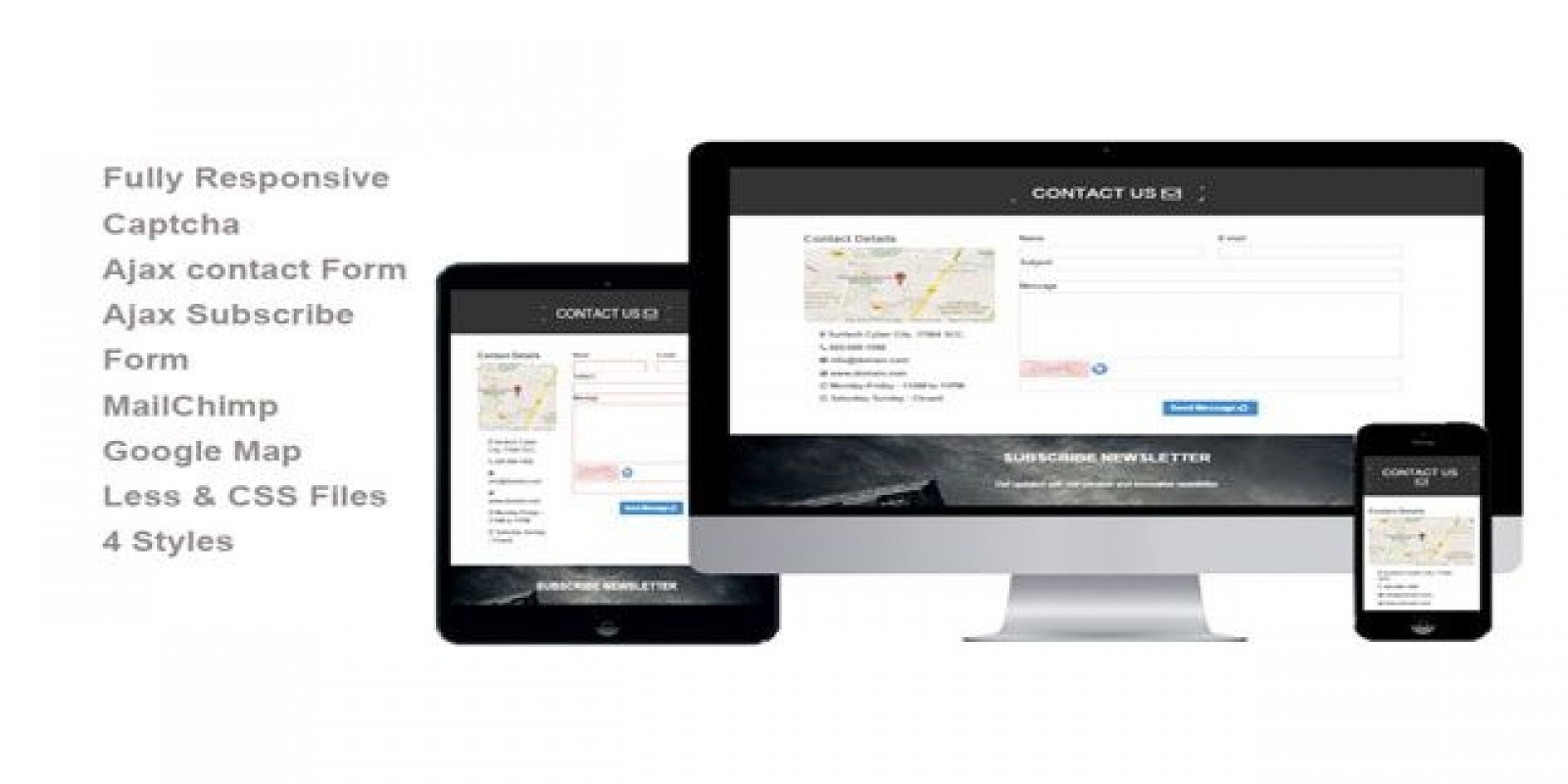 Standalone Ajax Contact and Subscribe PHP Form by Kennyjac | Codester