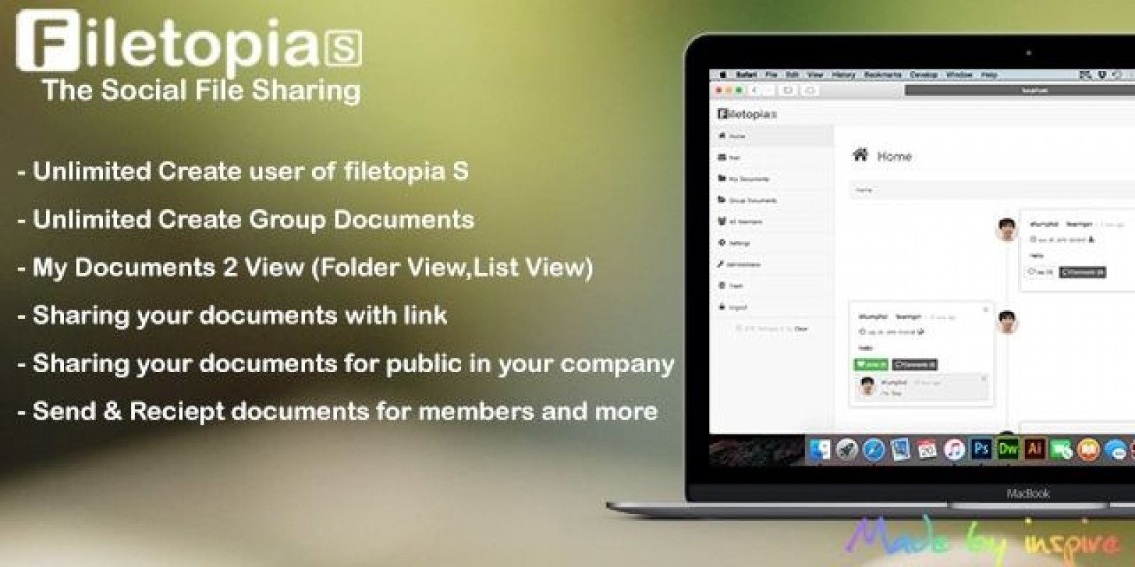 Filetopia S Social File Sharing Php Script By Khumphol Codester