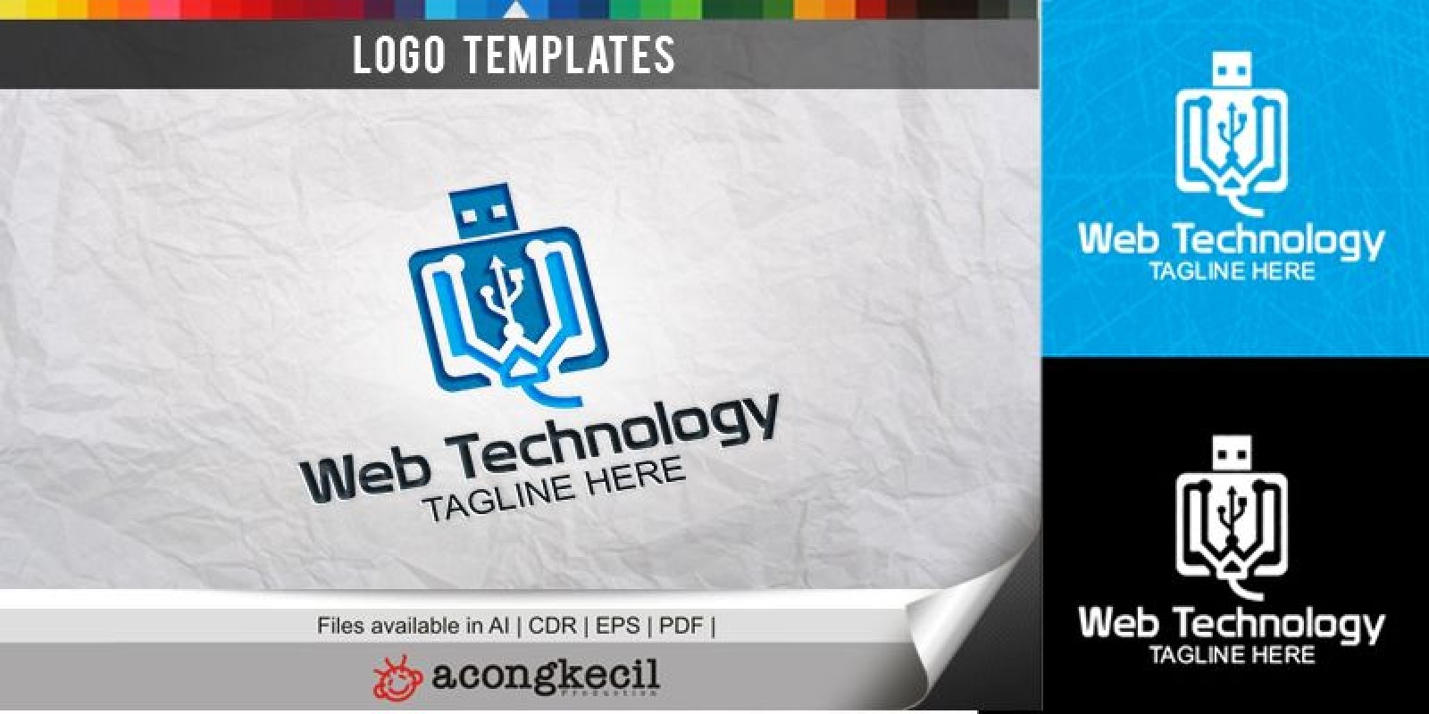 Web Tech - Logo Template by Acongraphic | Codester