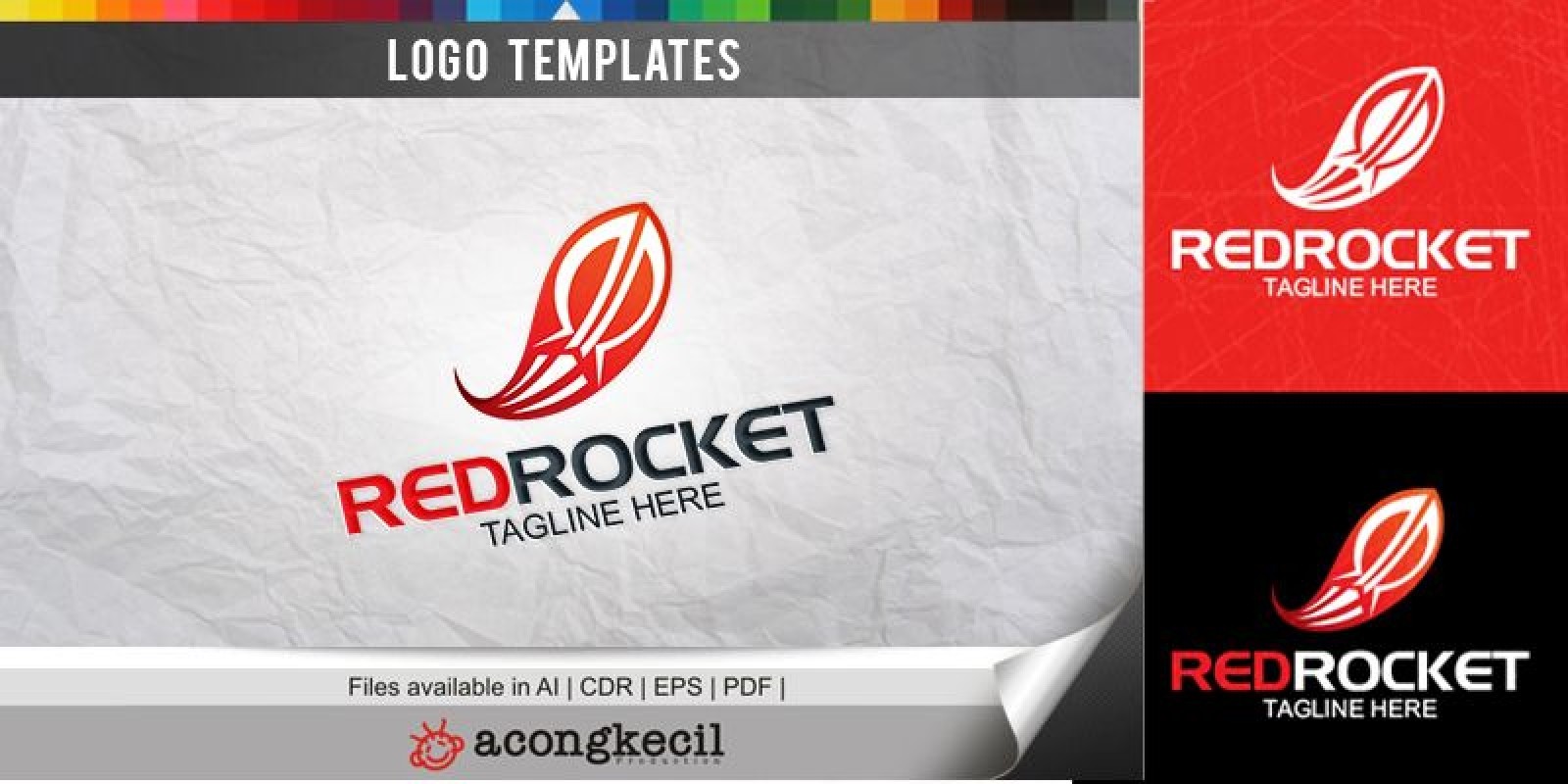 Red Rocket - Logo Template by Acongraphic | Codester