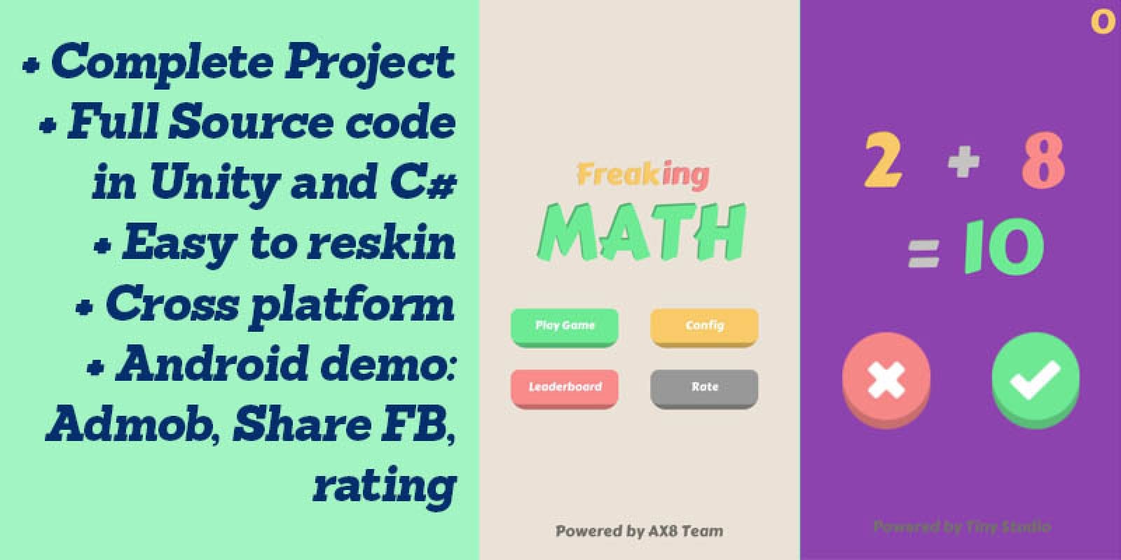 Freaking Math - Unity Game Source Code by Ax8team | Codester