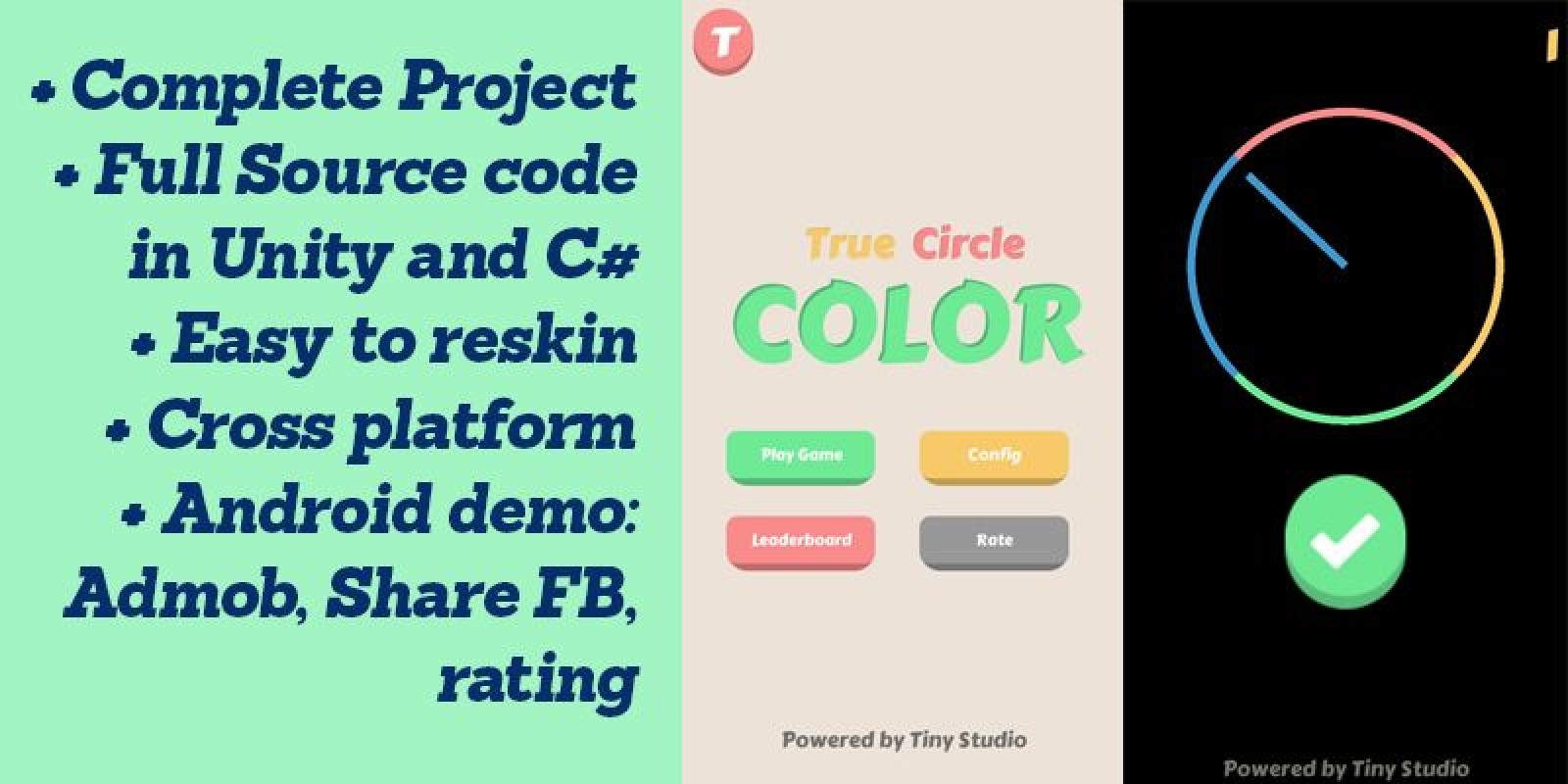 True Circle Color - Unity Source Code by Ax8team | Codester