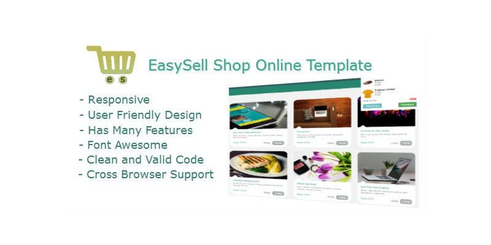Easy Sell Shop - eCommerce HTML Template by Laykubi | Codester