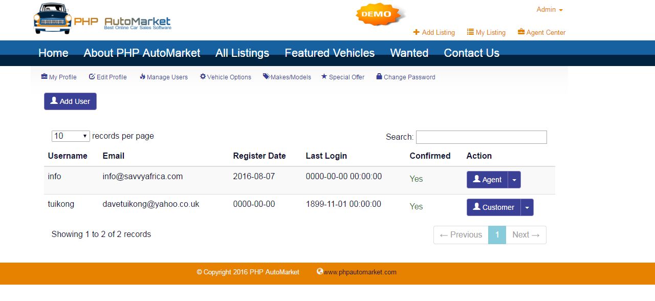 Php Automarket Car Marketplace Php Script By David11 Codester 7875