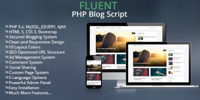 Fluent PHP Blog Script by Codingest | Codester