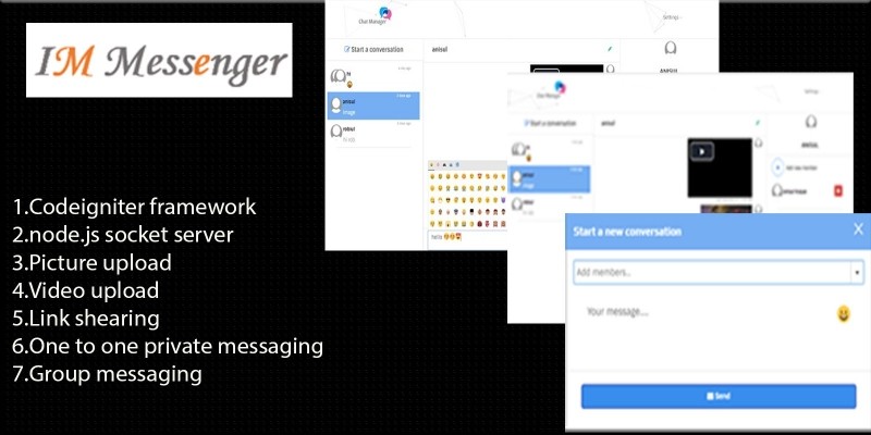 Instant Messenger Php With Node Js Socket Server By Fzpolen Codester