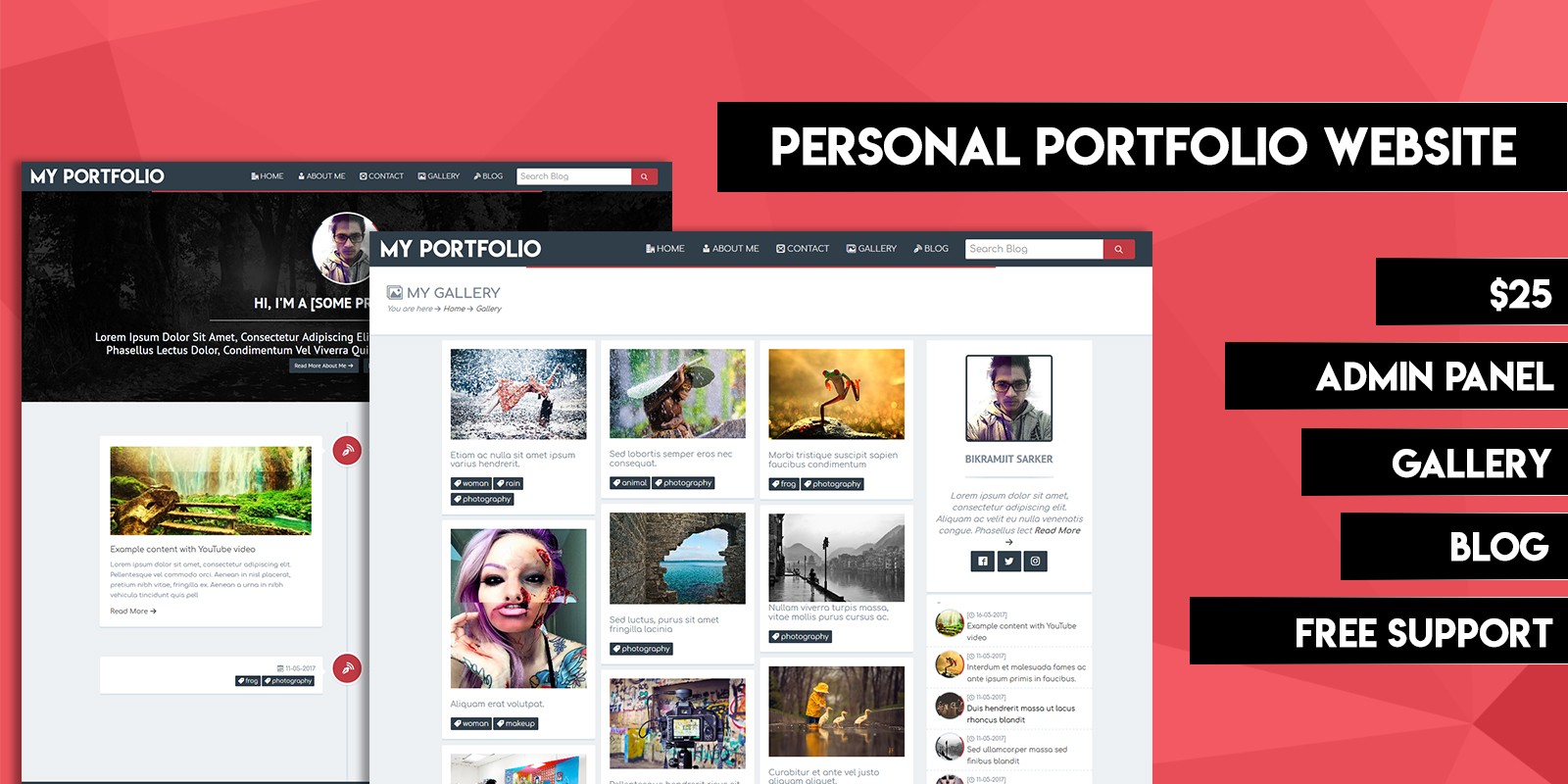 PHP Portfolio Script by Bikramjit | Codester