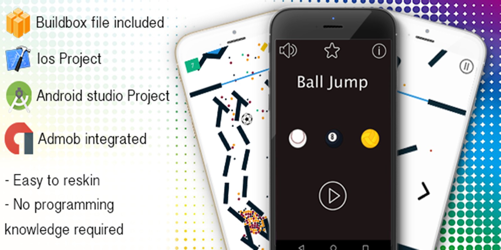 Ball Jump - Buildbox Game Template by Browsesimply | Codester