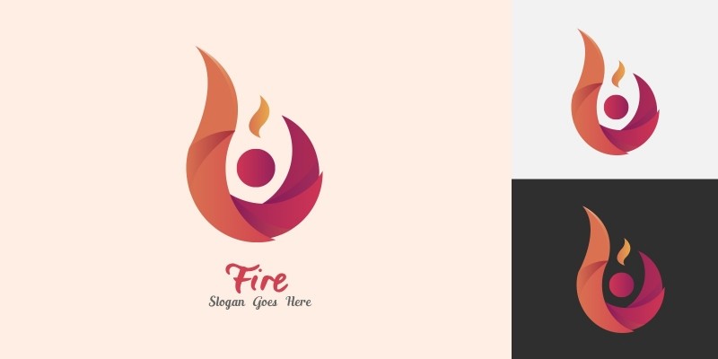 Fire Logo Template by MARKX | Codester