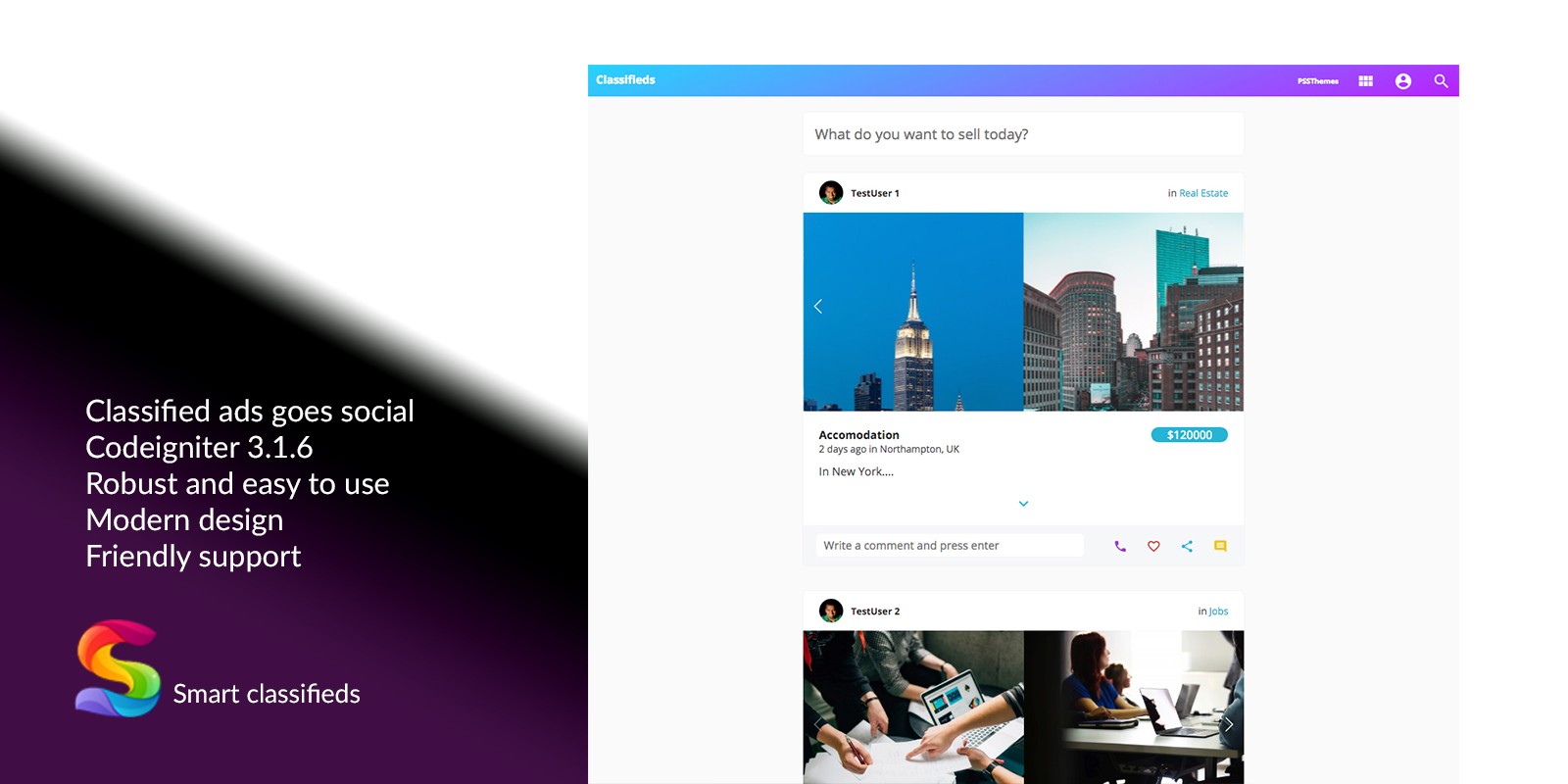 Smart Classifieds Codeigniter Starter Lite by PSSThemes | Codester