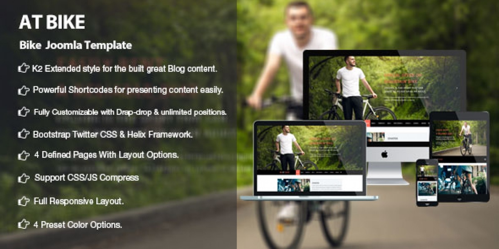 AT Bike - Responsive Bike Joomla Template by Agethemes | Codester