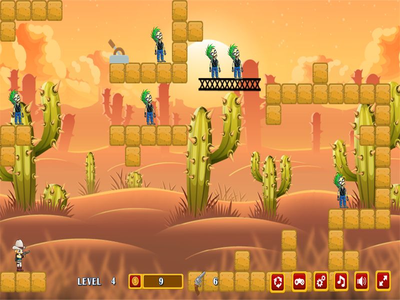 Cowgirl Shoot Zombies - Construct 2 Template by Atlasplus | Codester