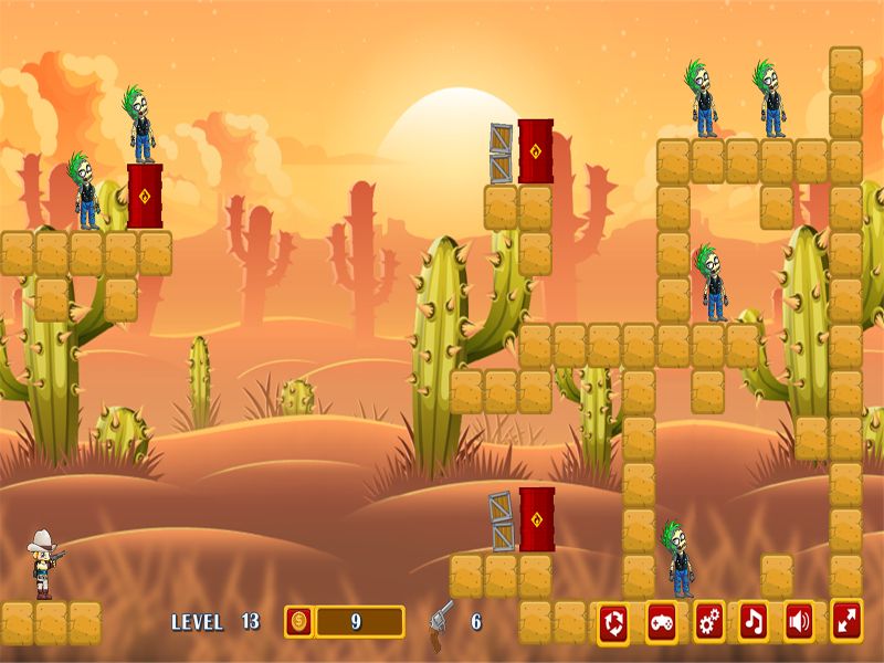 Cowgirl Shoot Zombies - Construct 2 Template by Atlasplus | Codester