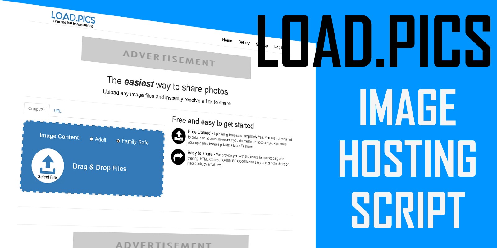 Load Pics - Image Hosting Script by Moohook | Codester