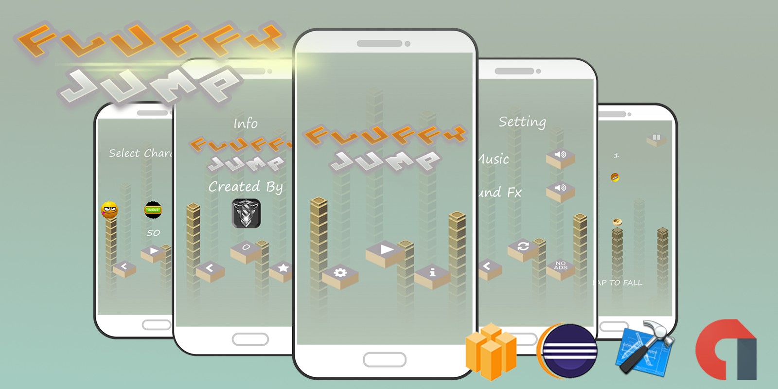 Fluffy Jump - Buildbox Template by Hobiron | Codester