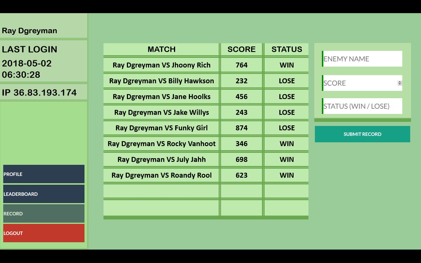 My Profile Construct 2 Template by Marmisdev | Codester