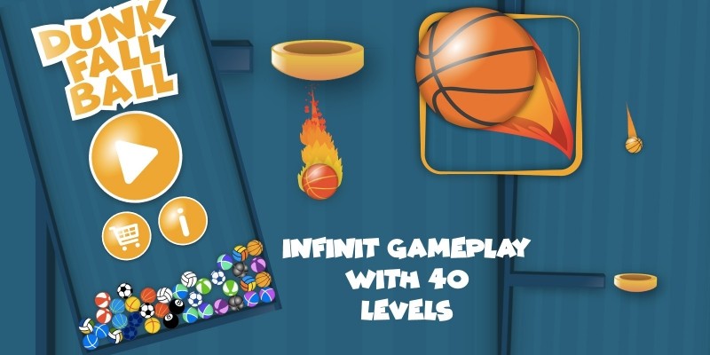 Dunk Fall Ball Full Unity Project by Wolfstudioeleven | Codester