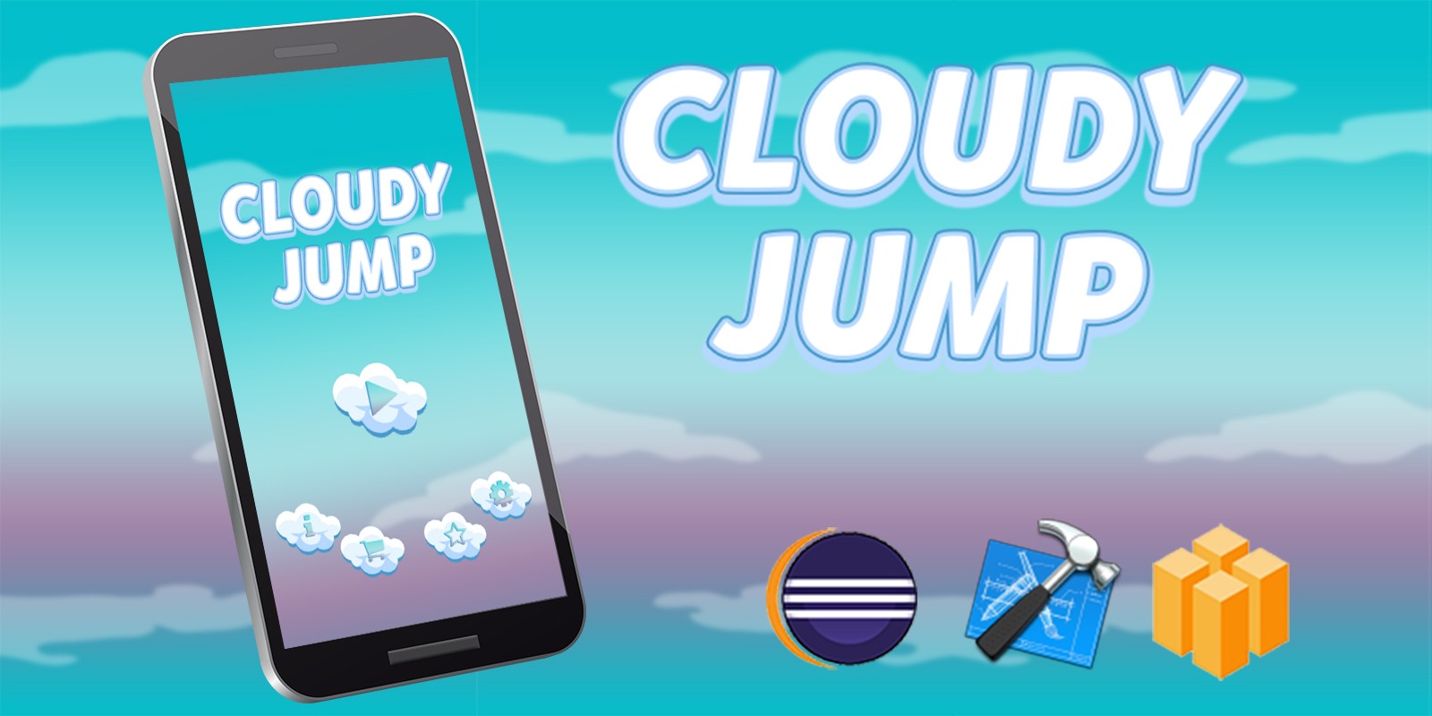 Cloudy Jump Game Template Buildbox by Hobiron | Codester