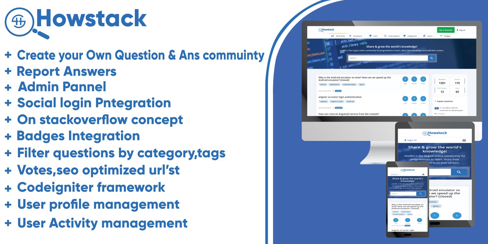 HowStack - Questions And Answers Platform by Irfan9 | Codester