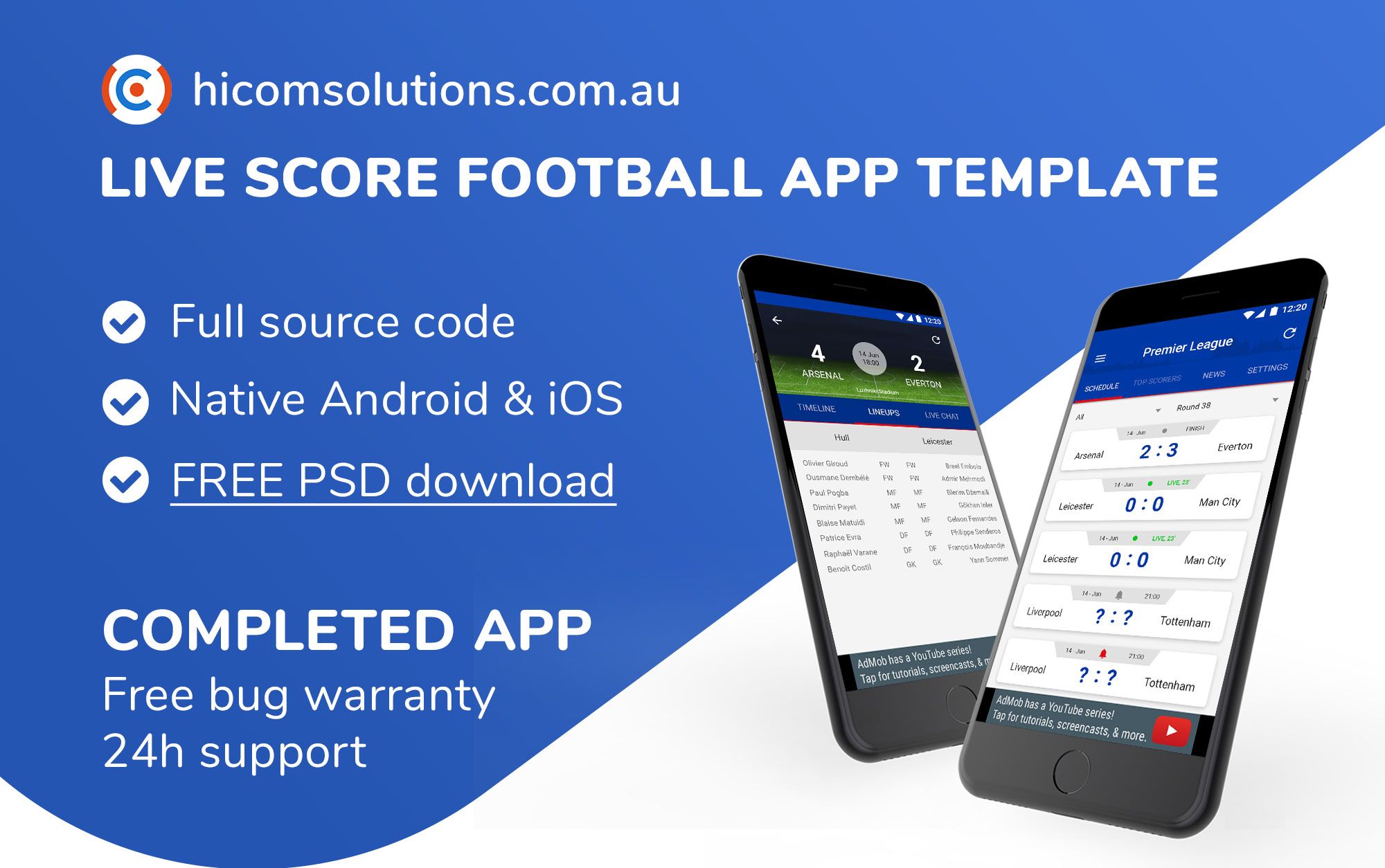 Live Score Football App Season 2018-19 For Android by Hicomsolutions ...