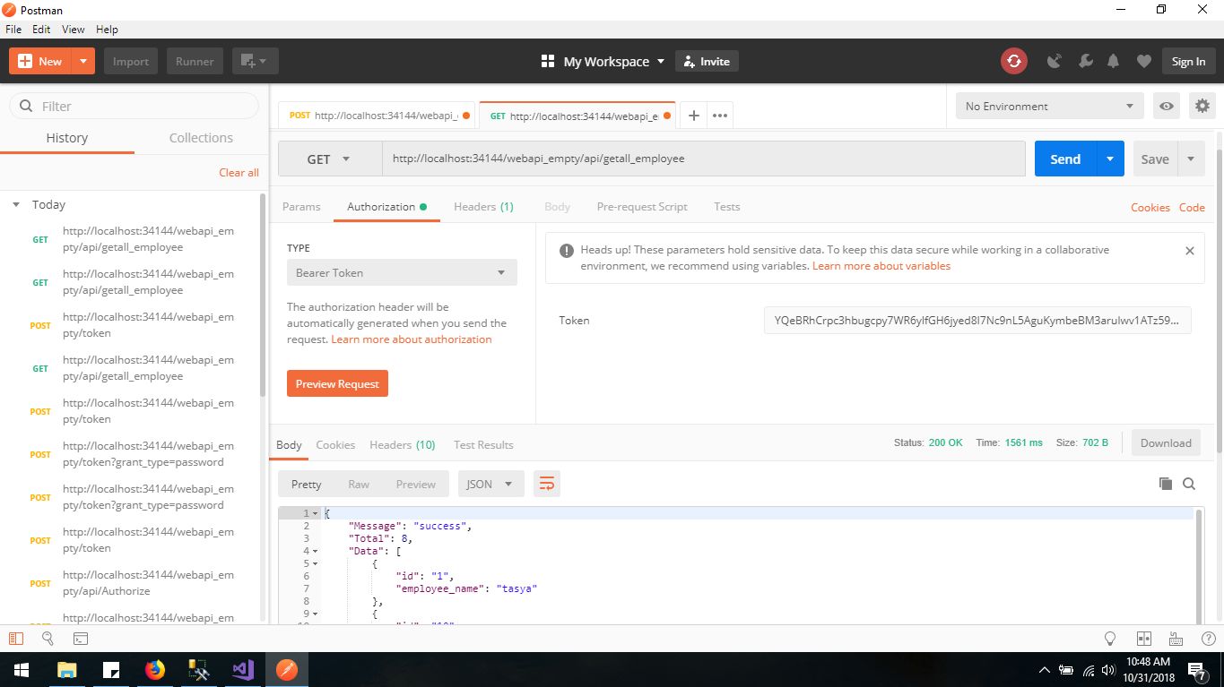 Restful Web Api With Oauth2 Token Bearer Aspnet By Hiba99 Codester