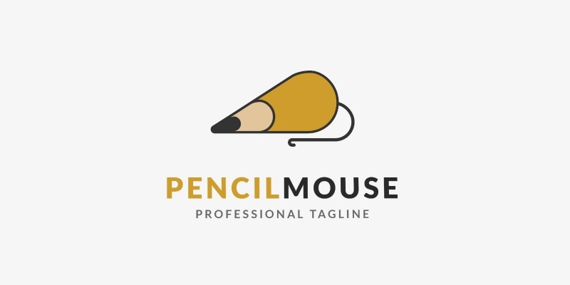 Pencil Mouse Logo Template by Enovatic | Codester