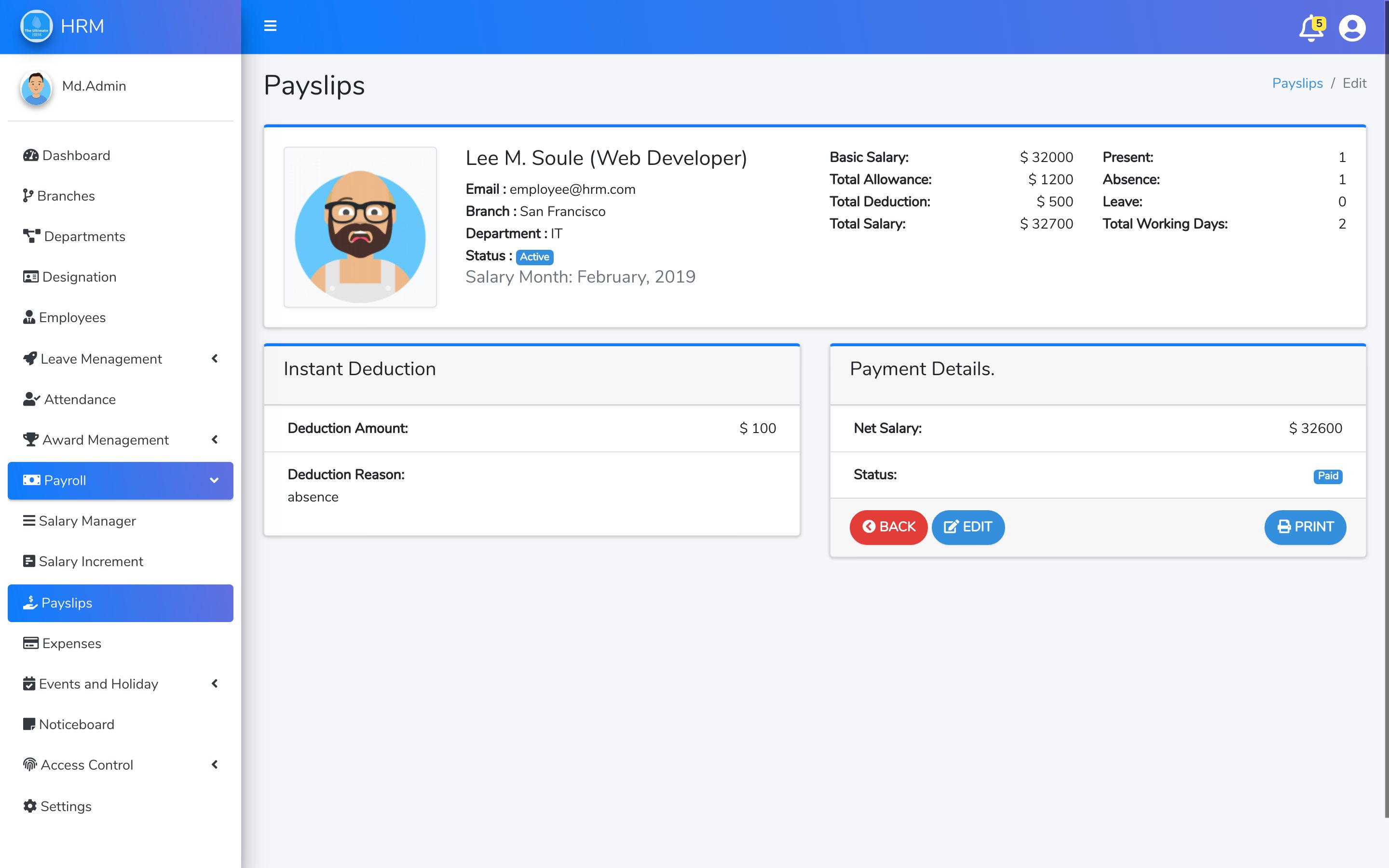 The Ultimate Hrm Php Script By Programmingkit Codester