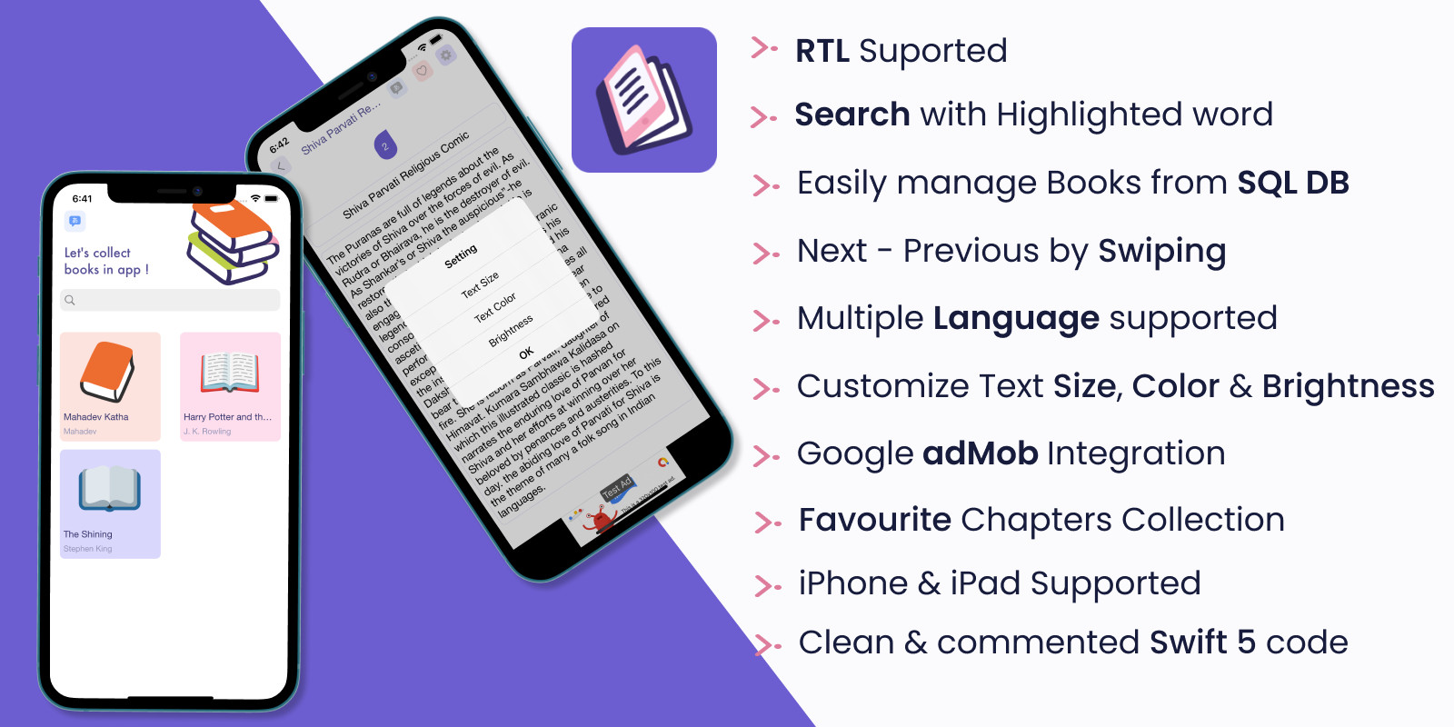My Book Offline - iOS App Source Code by Lpktechnosoft | Codester