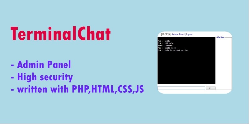 TerminalChat - PHP Script by Abdelhadi97 | Codester