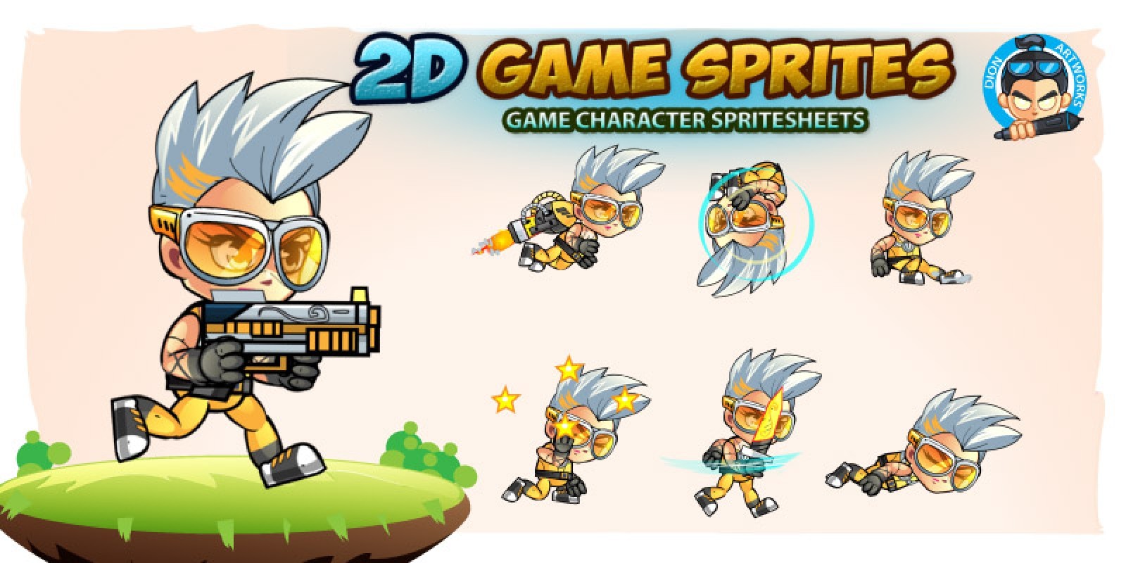Jeeya 2D Game Sprites by DionArtworks | Codester