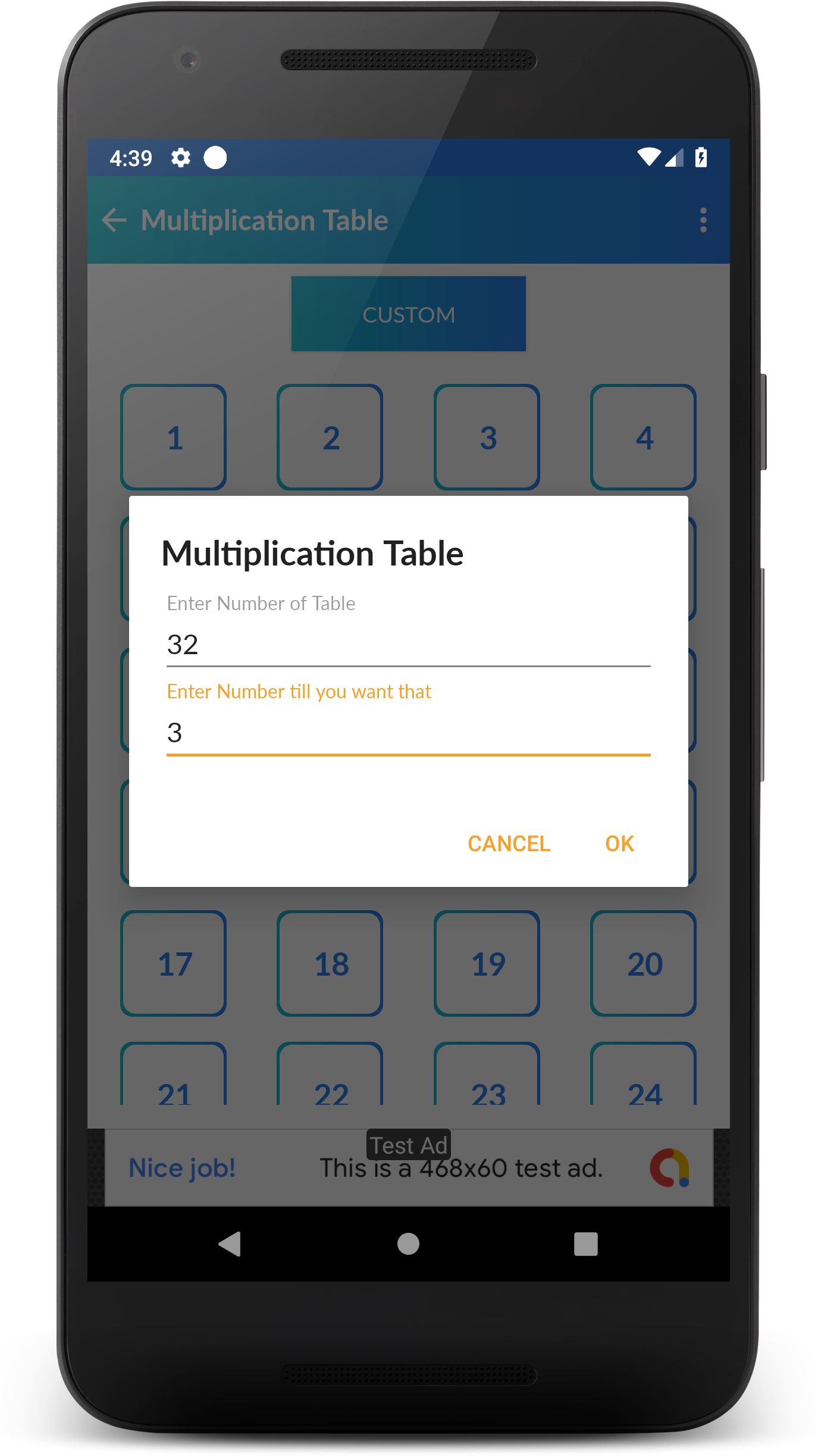 Maths Tables - Kotlin Android Studio Project by Victorytemplate | Codester Maths Tables - Kotlin Android Studio Project by Victorytemplate | Codester