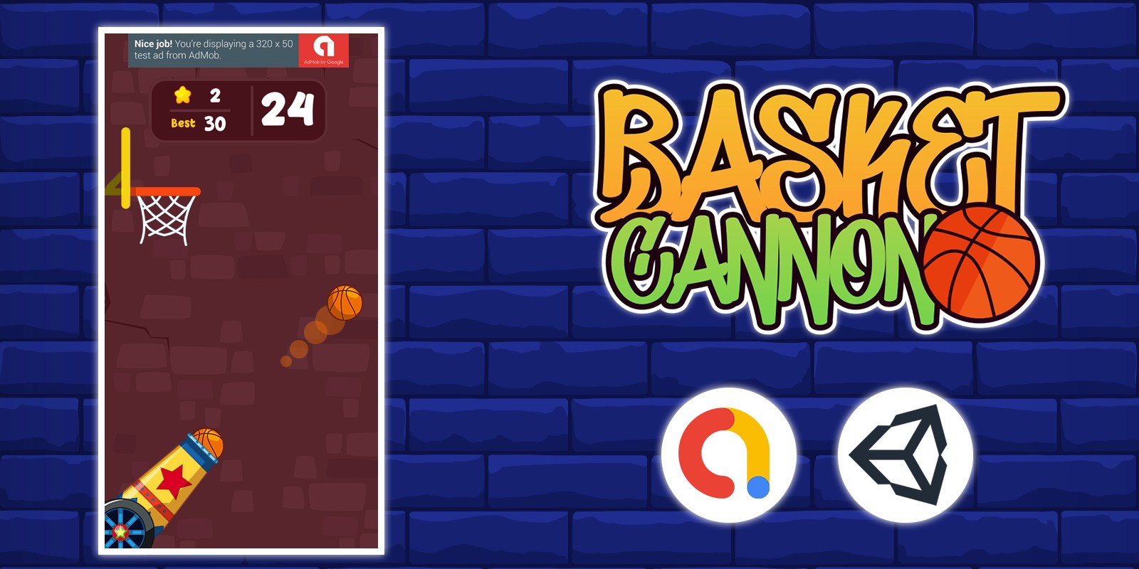 Cannon BasketBall - Template Game Unity by MobieCool | Codester