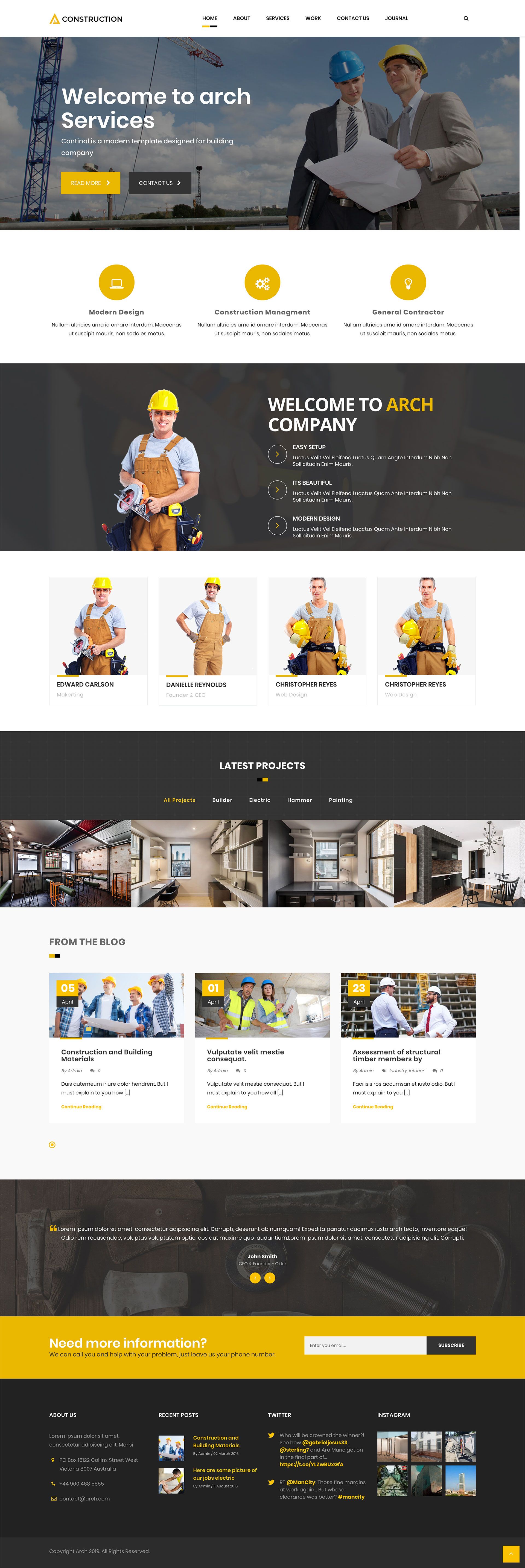 Arch - Construction Building WordPress Theme by Themesflat | Codester Arch - Construction Building WordPress Theme by Themesflat | Codester