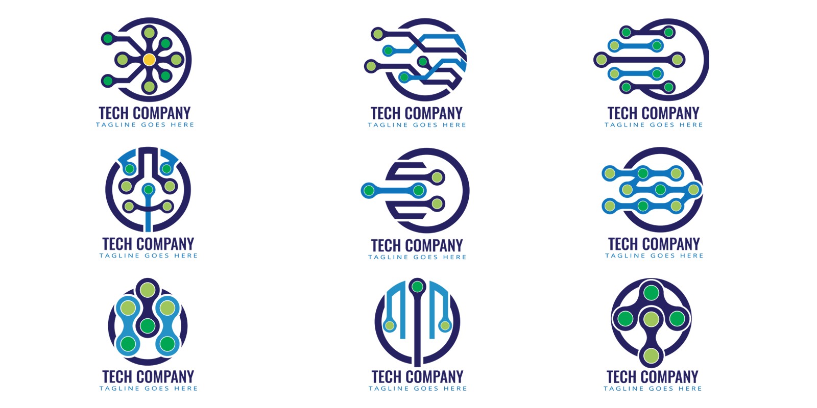 Professional Tech Logo Design Template By OkanMawon Codester