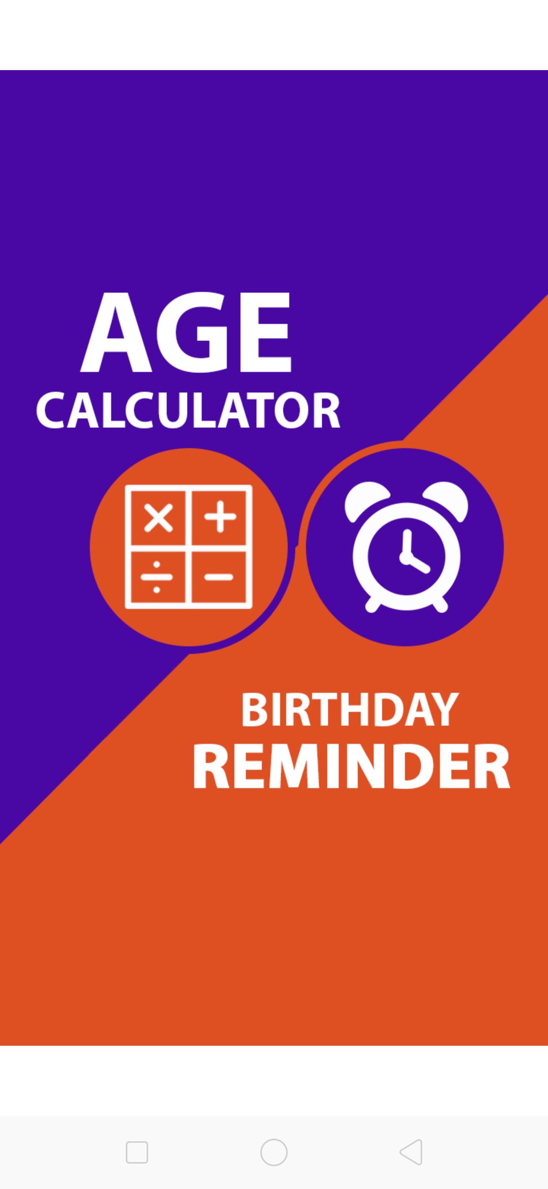Age Calculator - Android App Template by Anilpatel11 | Codester Age Calculator - Android App Template by Anilpatel11 | Codester