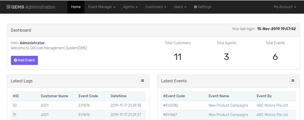 QEMS - QRCode Event Management System by Isoftlabs | Codester