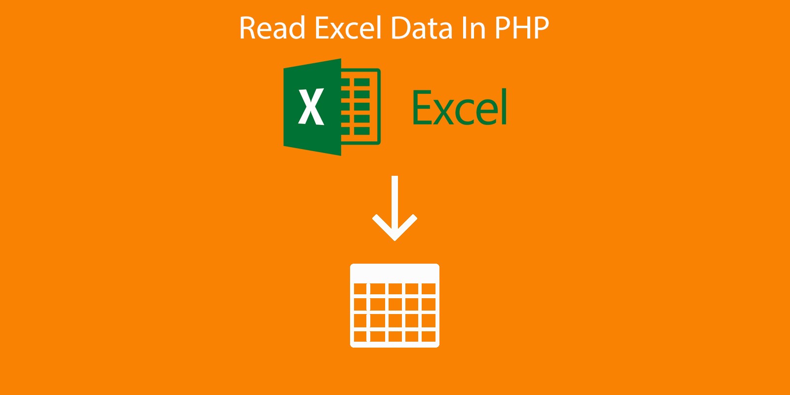 Read Excel Data In PHP By Mky1234 Codester