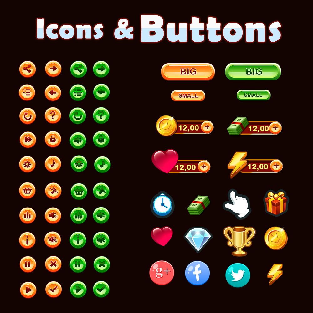 Casual Game UI kit by JVCreations | Codester Casual Game UI kit by JVCreations | Codester