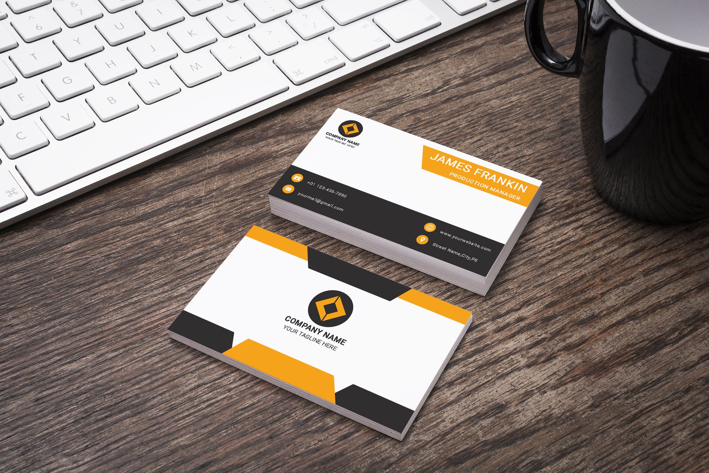 Simple And Creative Business Card Template By MouriTheme Codester