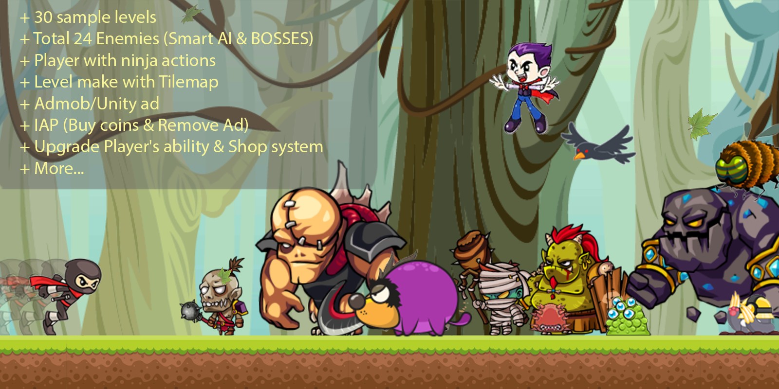 Ninja Rian - Complete Unity Project by Nhut | Codester