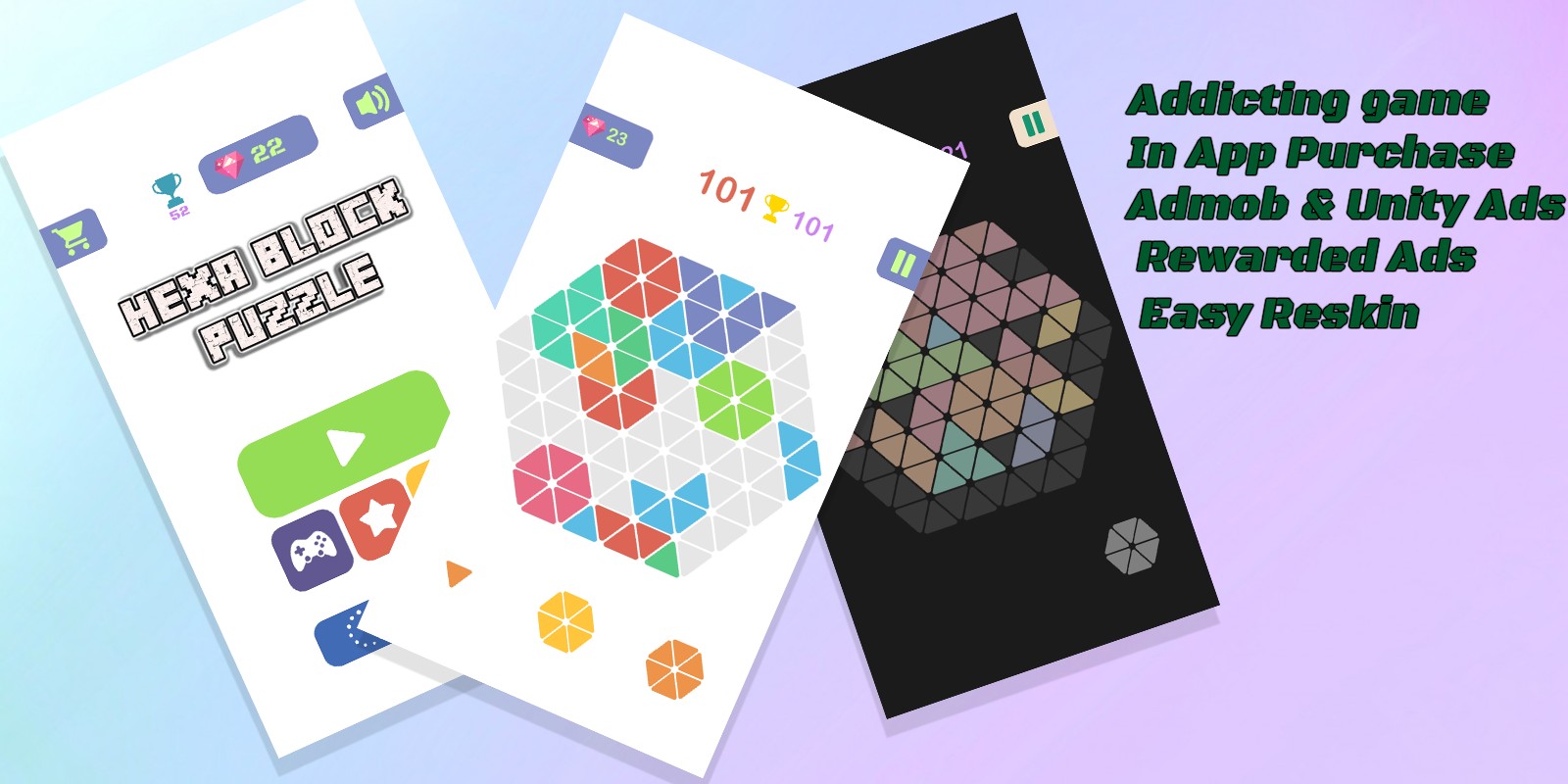 Hexa 1010 Puzzle Game Complete Unity Project by Bluestonegames | Codester