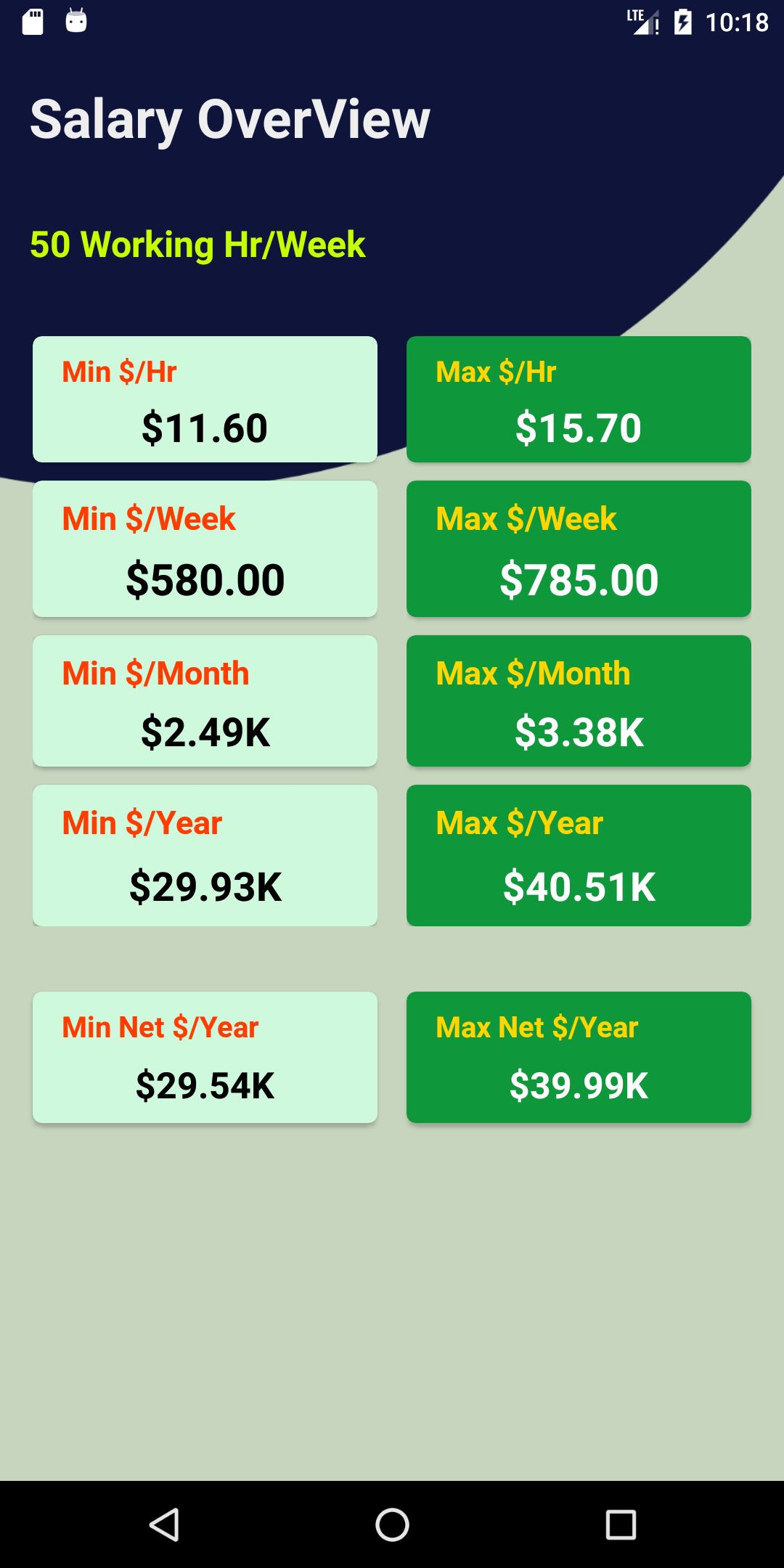 Salary Calculator Android App Source Code By Knightcoder Codester