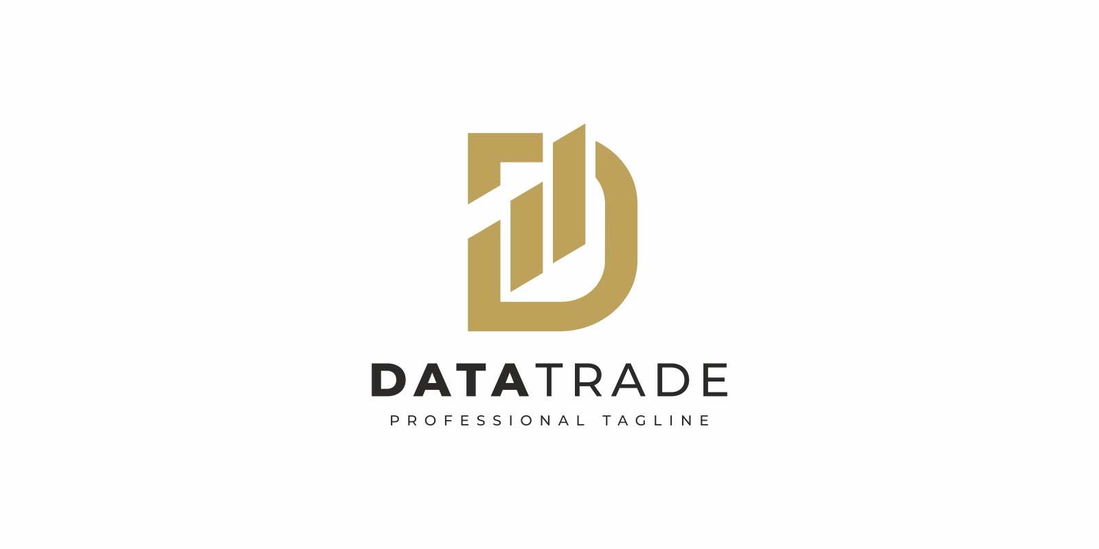 Letter D - Data Trade Logo by IRussu | Codester
