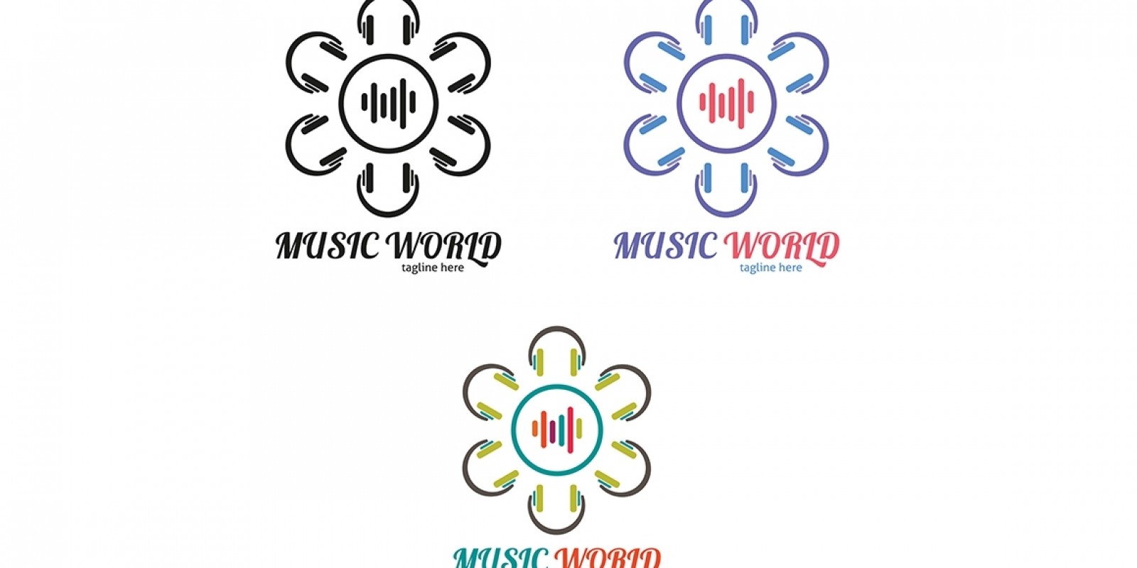 Music World Logo by Modernikdesign | Codester