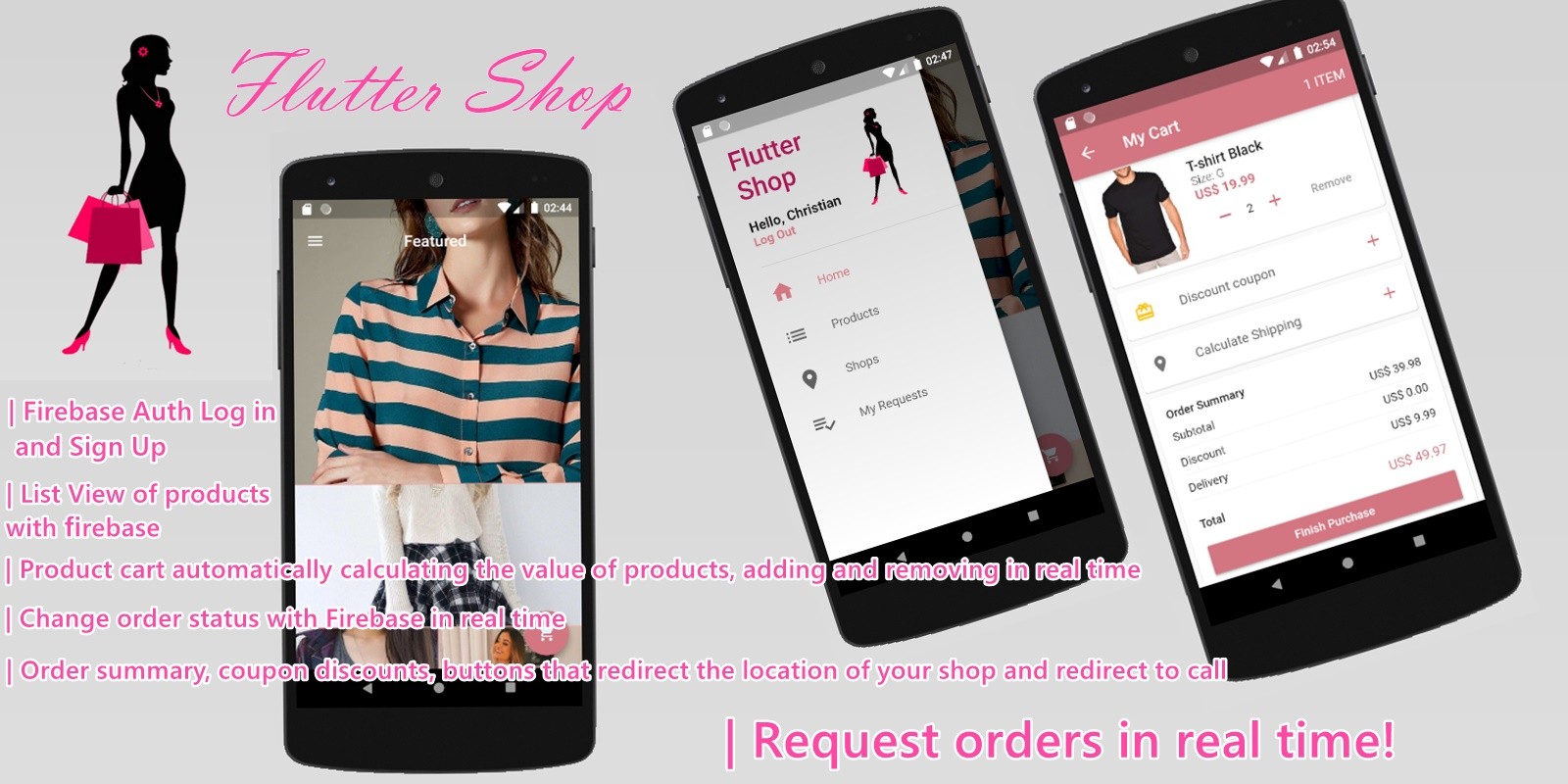 Flutter Shop with Firebase by HumanProjectFlutter | Codester
