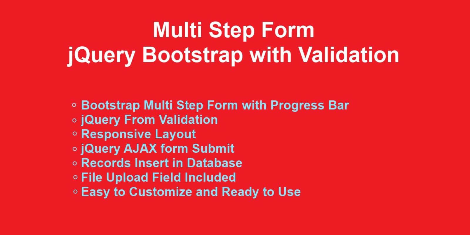 Jquery Multi Step Form With Validation By Codefixup Codester
