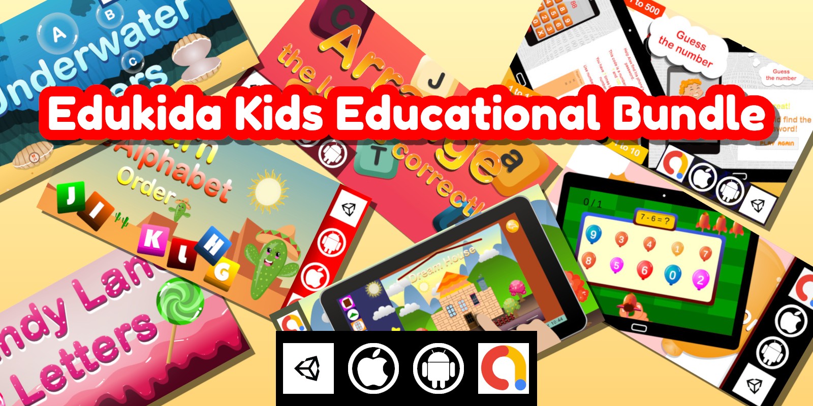 Edukida 7 Unity Kids Educational Games in 1 Bundle by Northernmob ...