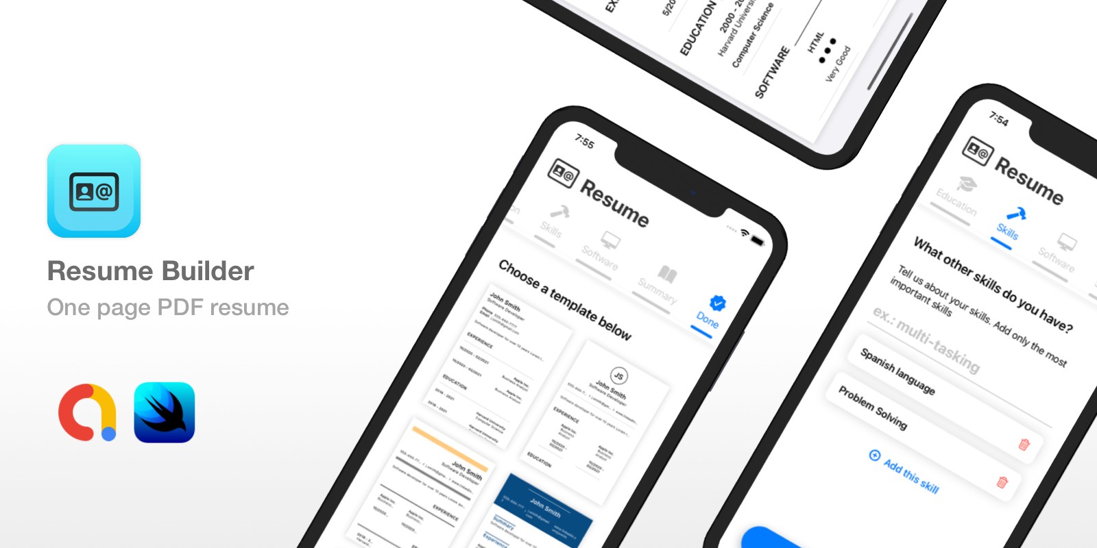 Resume Builder - SwiftUI source code by Apps4World | Codester
